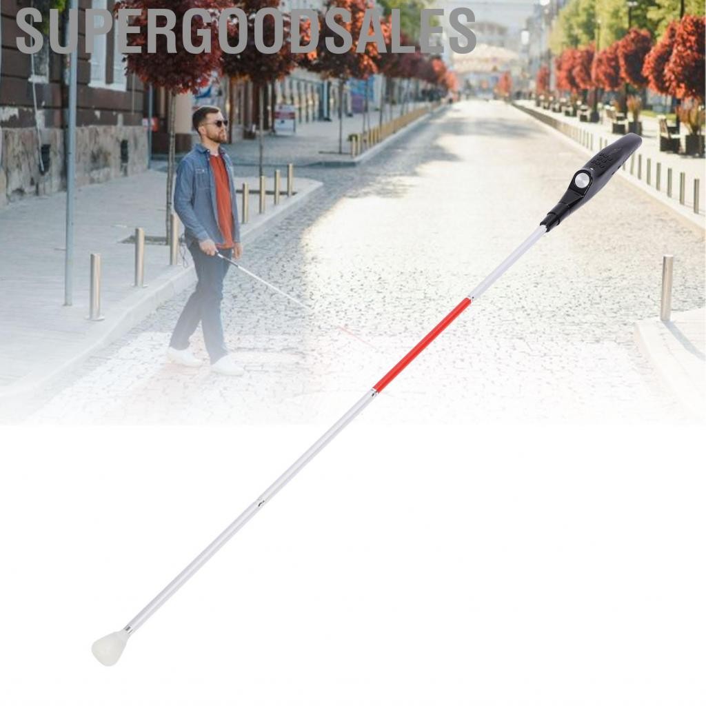 Supergoodsales Folding Blind Cane Ultrasonic Red Red Reflective Film ...