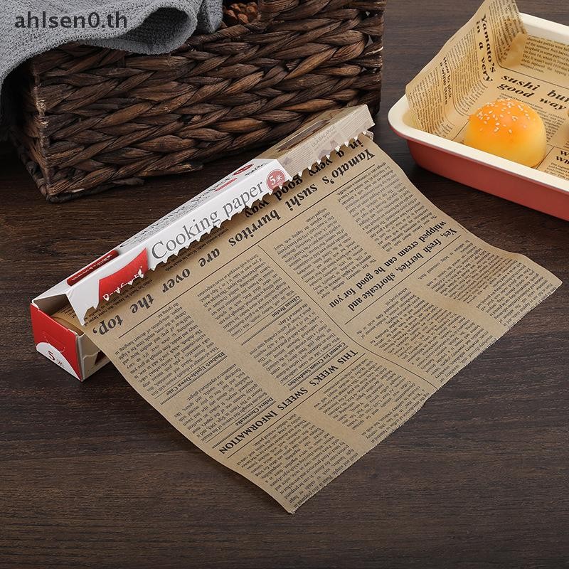Ahlsen0 5 M*30 ซม.Parchment กระดาษเบเกอรี่เครื่องมือเกรดอาหารจาระบีกระดาษขนมปังแซนวิช Burger ...