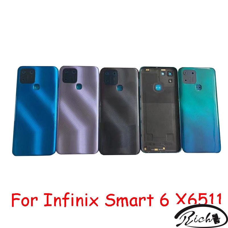 Aaaa อะไหล่ฝาครอบแบตเตอรี่ ด้านหลัง สําหรับ Infinix Smart 6 X6511 ...