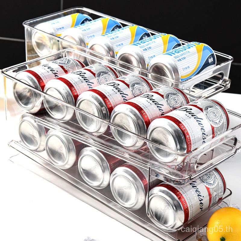 Refrigerator beverage beer storage box double-layer rolling design can ...