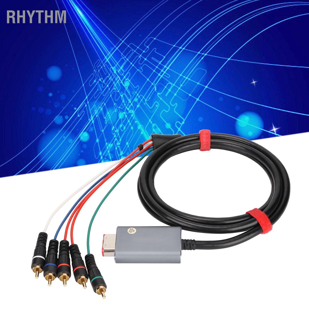 Rhythm สาย Component 1.8 m/5.9ft Double Shielded Plug and Play เอาต์พุต ...