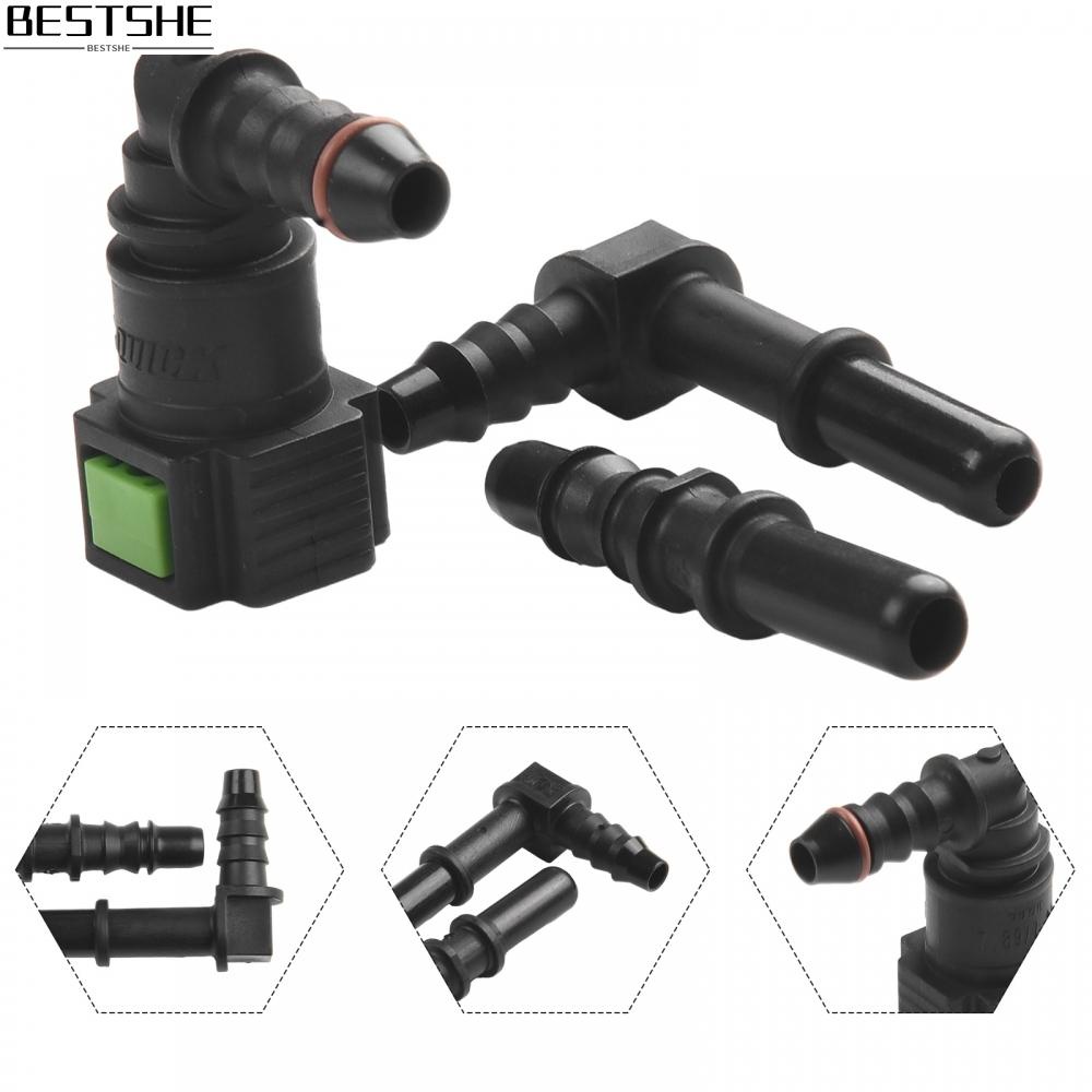 【Bestshe】Connector Black Nylon Universal Fuel Line Quick Connector Fuel ...