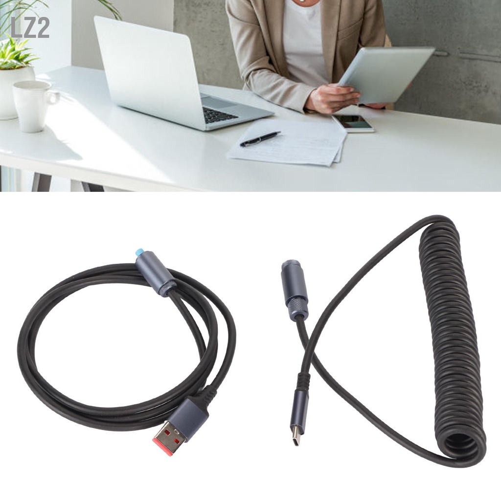 LZ2 USB to Type C คีย์บอร์ดสายสูงสุด 9.8ft 4Pin Aviation Connector Self ...