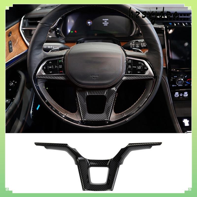 อะไหล่ฝาครอบพวงมาลัยรถยนต์ คาร์บอนไฟเบอร์ ABS แบบเปลี่ยน สําหรับ Jeep ...
