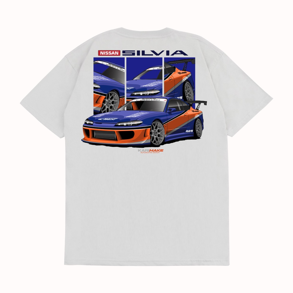 มีหลายสี เสื้อยืด พิมพ์ลาย NISSAN SILVIA S15 HAN MONALISA | Shopee Thailand