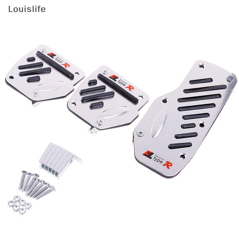 Llph 3 ชิ้น กันลื่น แมนนวล ส่งสัญญาณ MT รถ รถบรรทุก โครเมี่ยม ที่พักเท้า Llp | Shopee Thailand