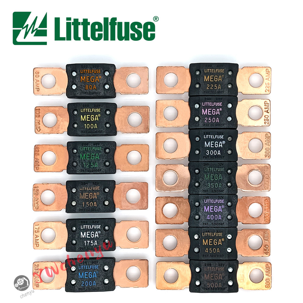 Littelfuse 298 MEGA ประกันภัย 80A100A125A150A175A 250A 300A 350A 450A ...