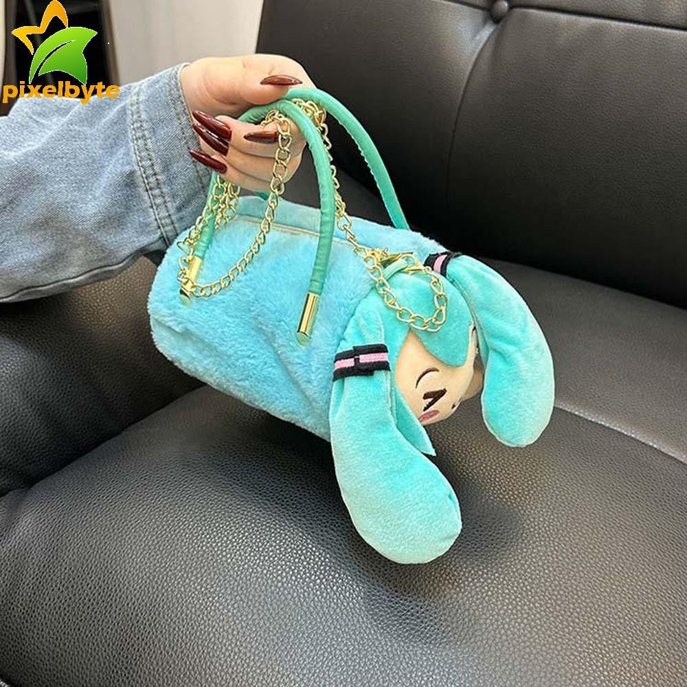 Pixelbyte กระเป๋าถืออนิเมะ, Kawaii สไตล์ญี่ปุ่น Hatsune Miku Bucket Bag, ของขวัญ PP Cotton สี ...