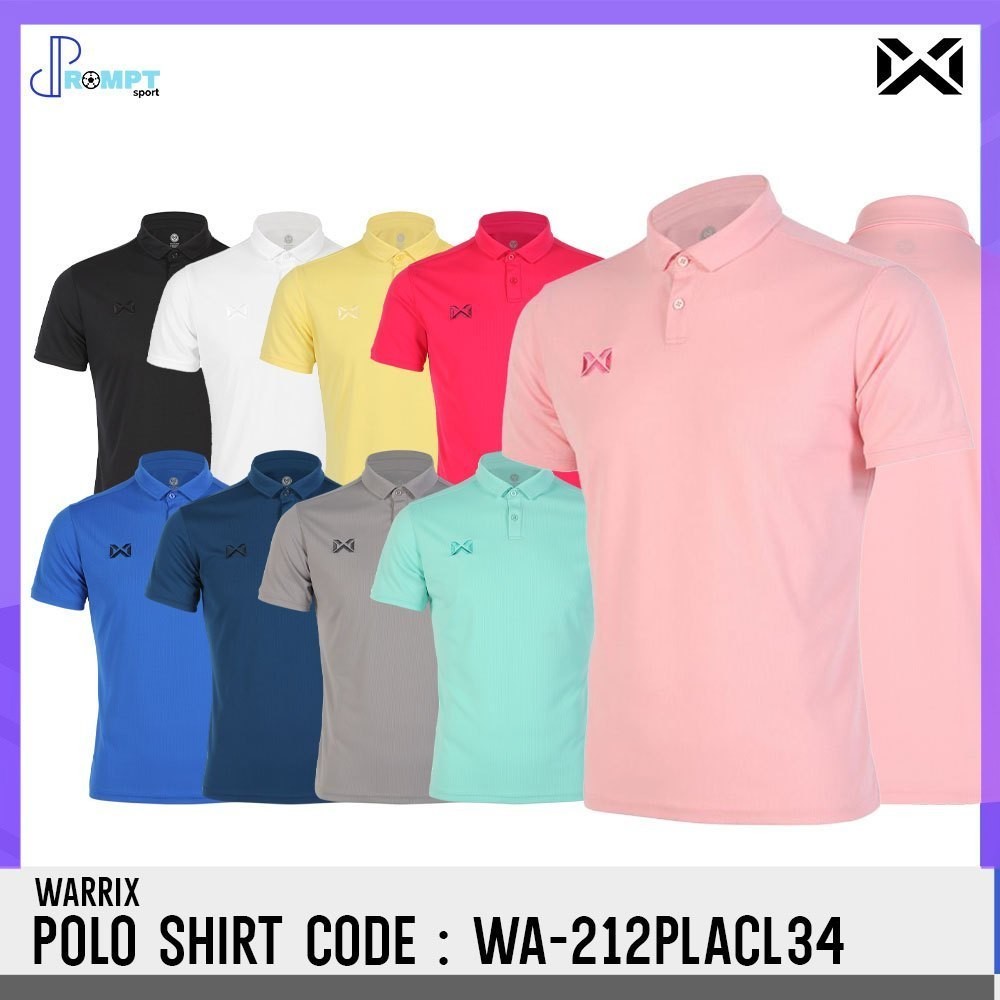 SPORT เสื้อโปโล เสื้อโปโลวอริกซ์ WARRIX PIN POLO SHIRT รหัส WA ...