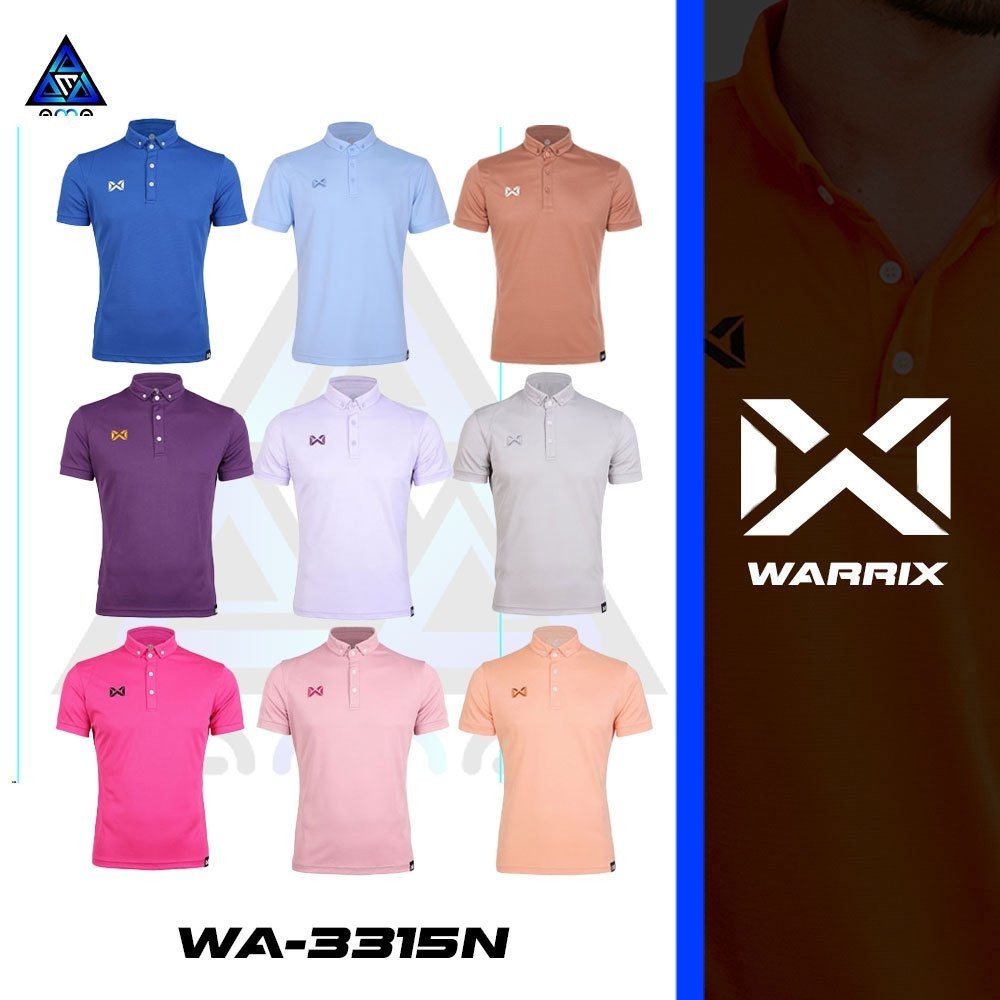 Sport WARRIX รุ่น CLASSIC รหัส WA-3315N วาริกซ์ เสื้อโปโลชายและหญิง ชุด 2 ของแท้100% | Shopee ...