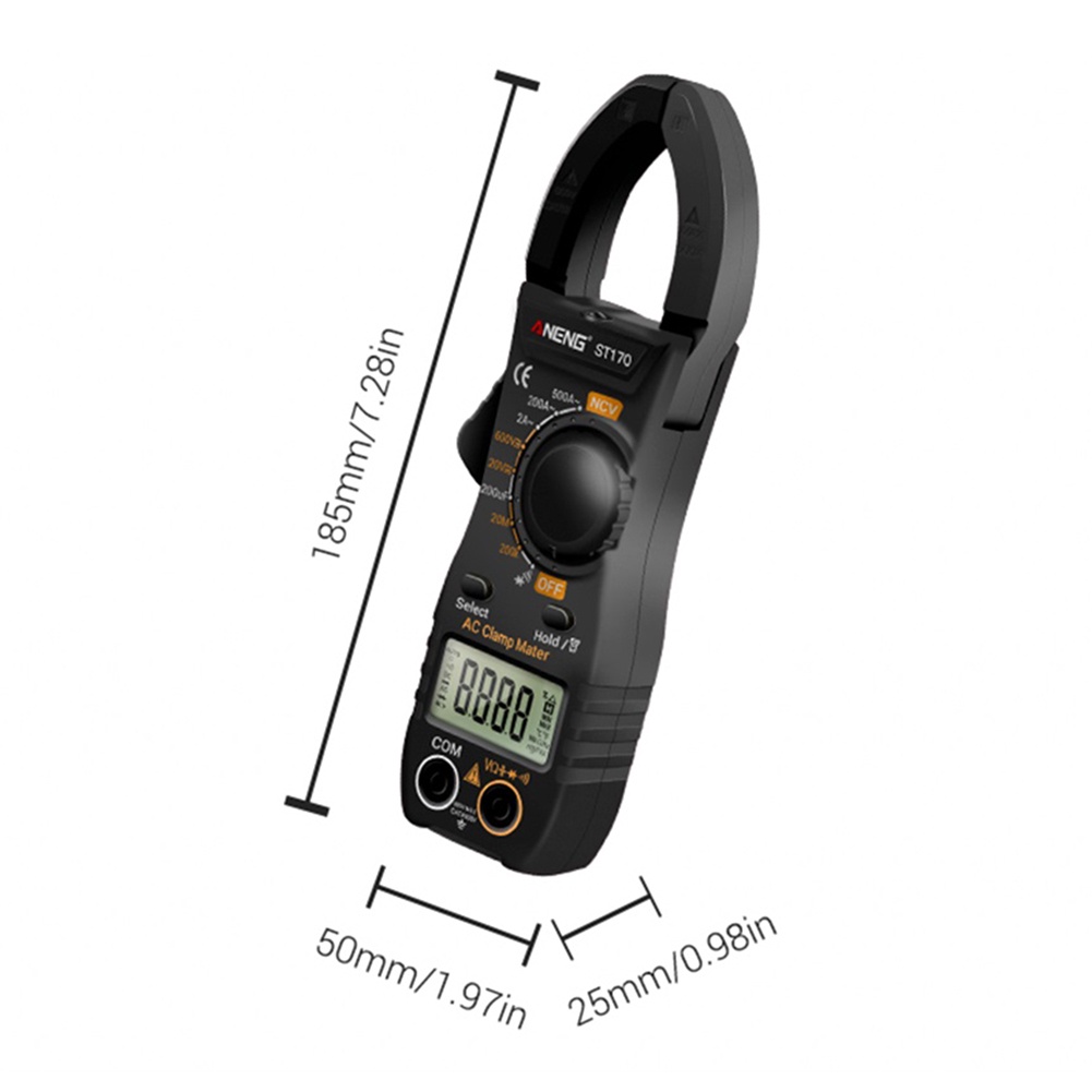 แคลมป์มิเตอร์ดิจิตอล ANENG ST170/ST180/AT619 Digital Clamp Meter DC ...