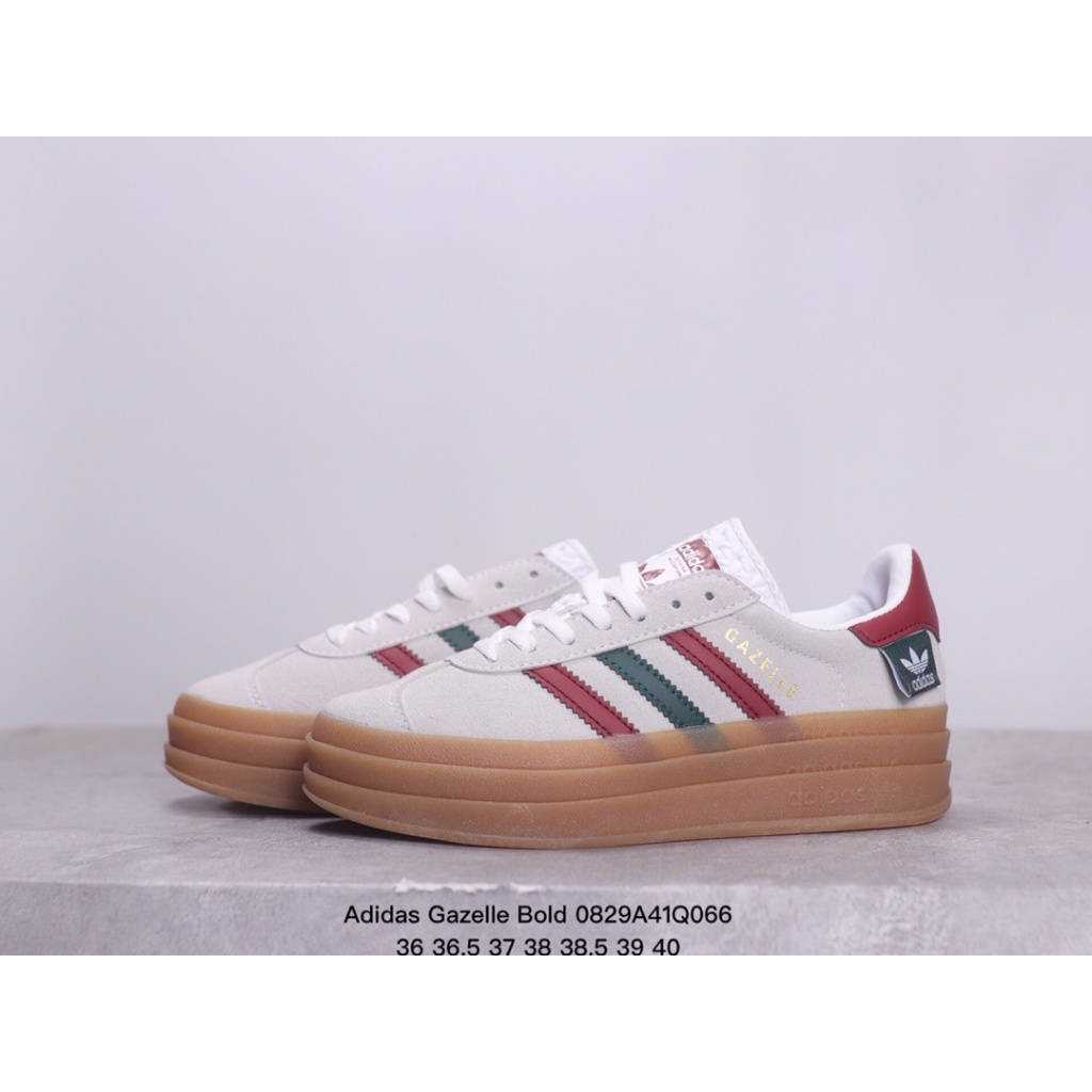 Genuine Adidas Originals Gazelle Bold สวมกันลื่นป้องกันการลื่นไถลแฟชั่น ...