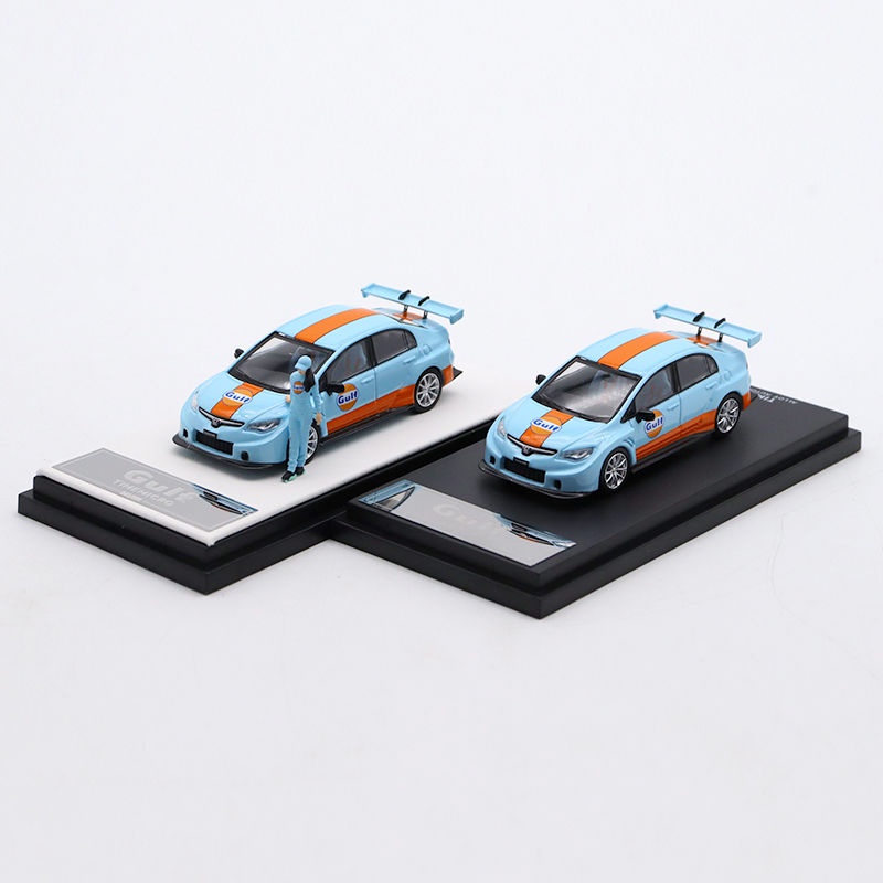 【ใช้ได้】 Time Micro 1/64 Honda CIVIC FD2 CIVIC type R HKS Gulf อัลลอย โมเดล รถ ของเล่นเด็กผู้ชาย ...