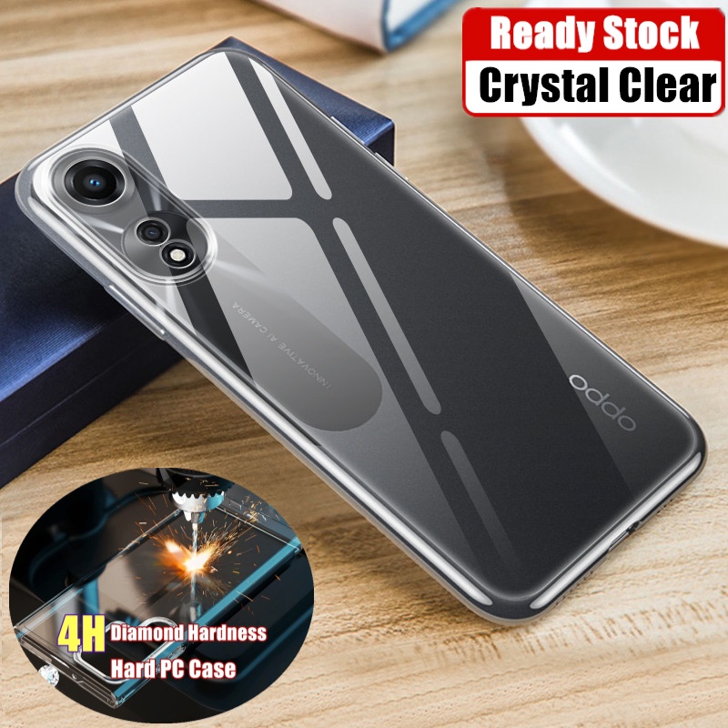 เคสอะคริลิคแข็ง ป้องกันรอยขีดข่วน สีเหลือง สําหรับ OPPO A98 CPH2529 ...