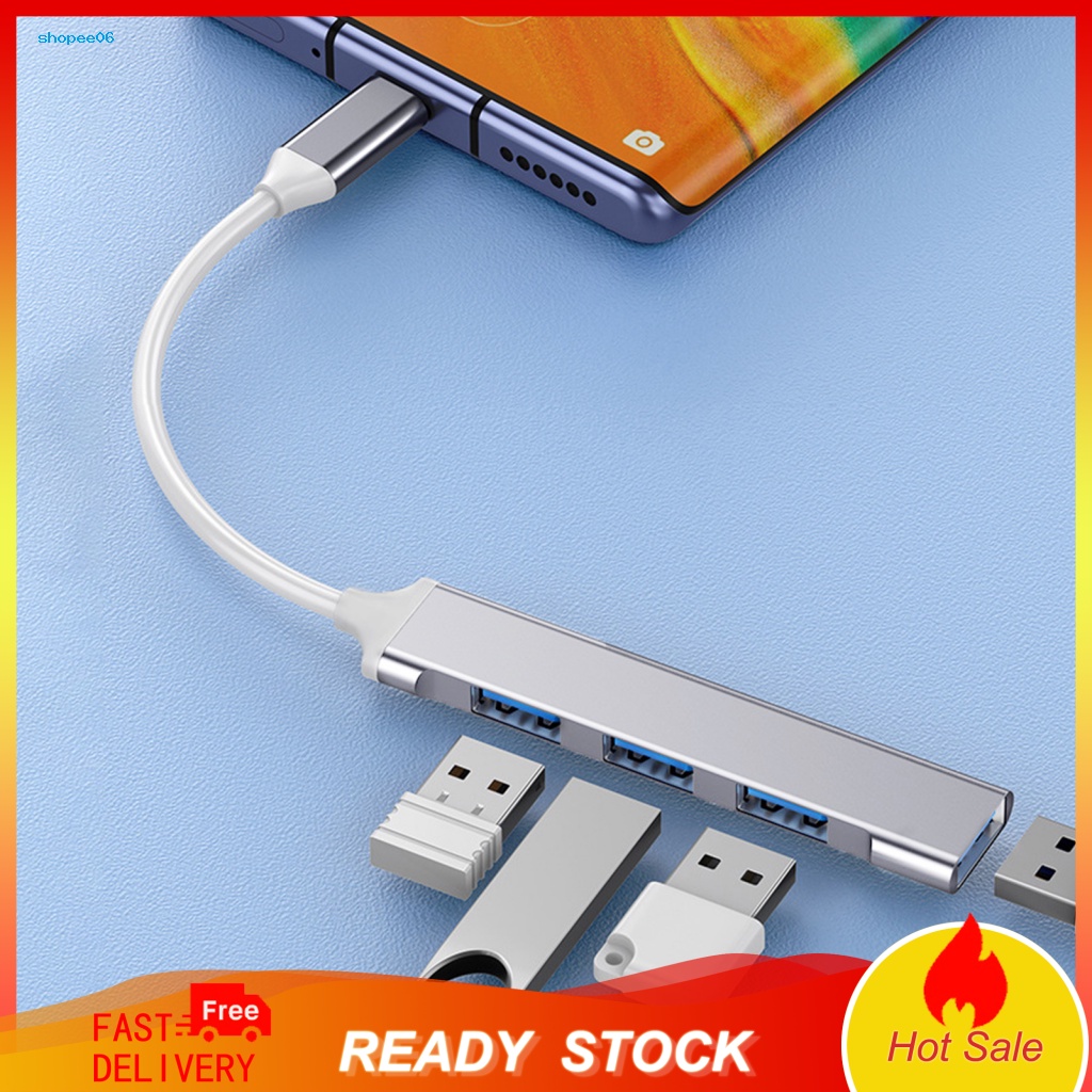 Setn ฮับแยก USB 30 Type-C 30 4 พอร์ต ความเร็วสูง แบบพกพา อุปกรณ์เสริมคอมพิวเตอร์ | Shopee Thailand