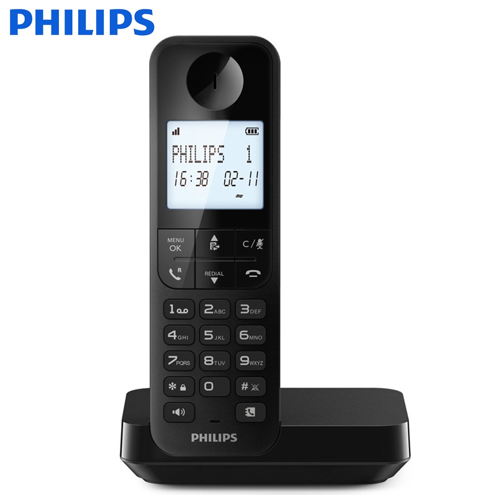 Philips D270 1.7GB Digital Wireless Phone DECT Enhanced Cordless ...