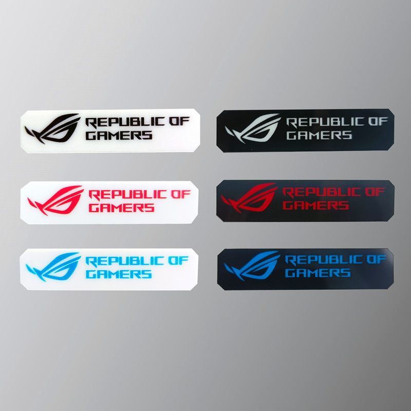 Spot Goods ASUS ROG Logo Plastic Patch Computer Power Supply of Pc Case ...