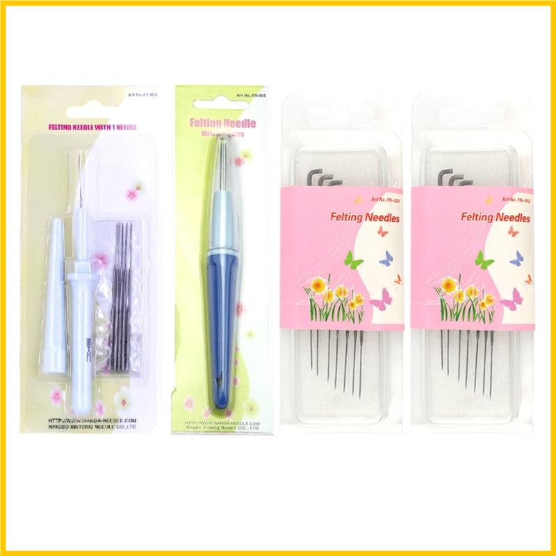 Runun ชุดเข็มสักหลาด พร้อมด้ามจับเข็ม ผ้าวูล | Shopee Thailand