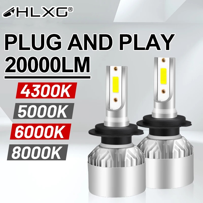 ไดโอดไฟหน้า LED H7 H11 H4 H8 H1 4300K 5000K 6000K 8000K H3 9007 H13 9008 9005 HB3 9006 HB4 9012 ...