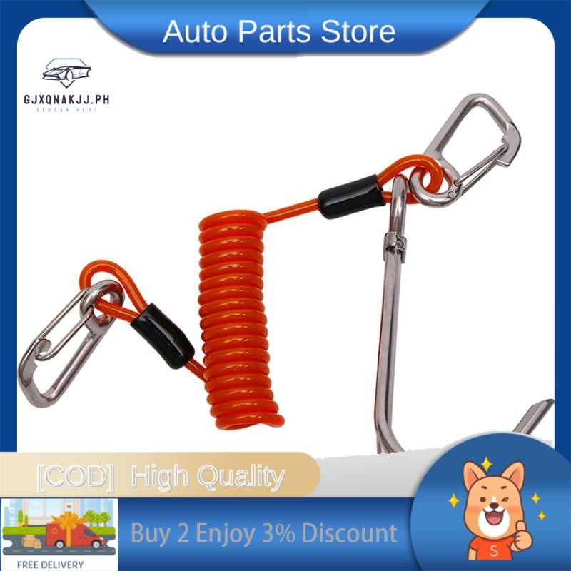 สแตนเลส Reef Hook Spiral Coil Spring Cord Hook Dive Safety Accessory สี ...