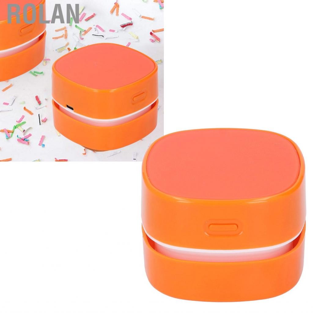 Rolan Zerodis Desktop Vacuum Cleaner Cordless Rotatable Mini Table Dust ...
