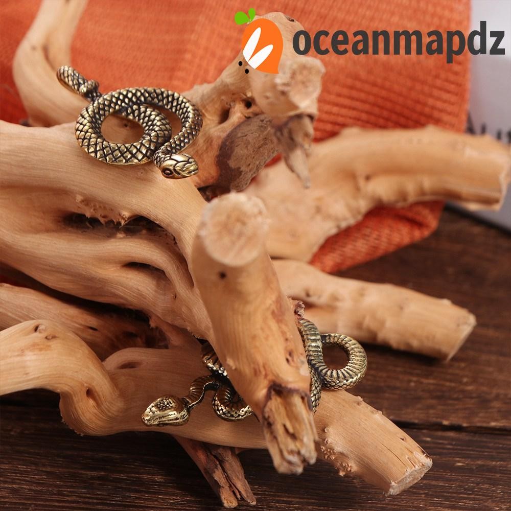 Oceanmapdz ตุ๊กตางู, หรูหราเหมือนจริง Vintage ทองเหลืองรูปปั้นงู, ประณีตโบราณสิบสองราศีงู Lucky ...