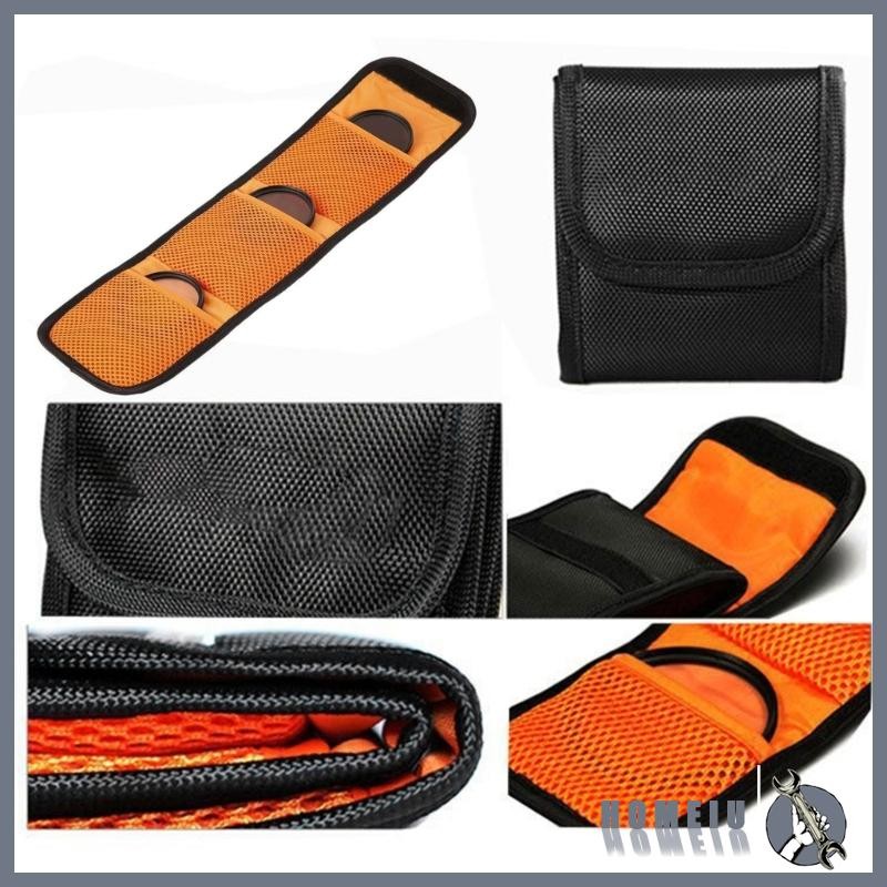 Homeiu Secure Camera Filter Bag Camera Filter Organizer Filter Storage ...