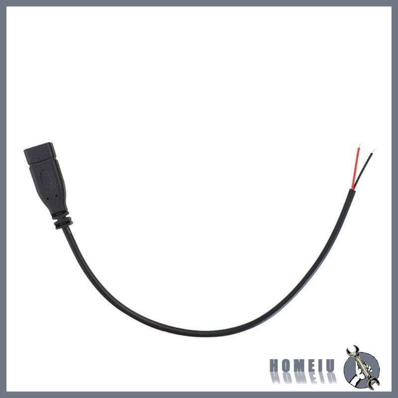 Homeiu ประเภท C หญิง USB C Pigtail สายเคเบิลขยายสายไฟ USB C ถึง 2Pin ...
