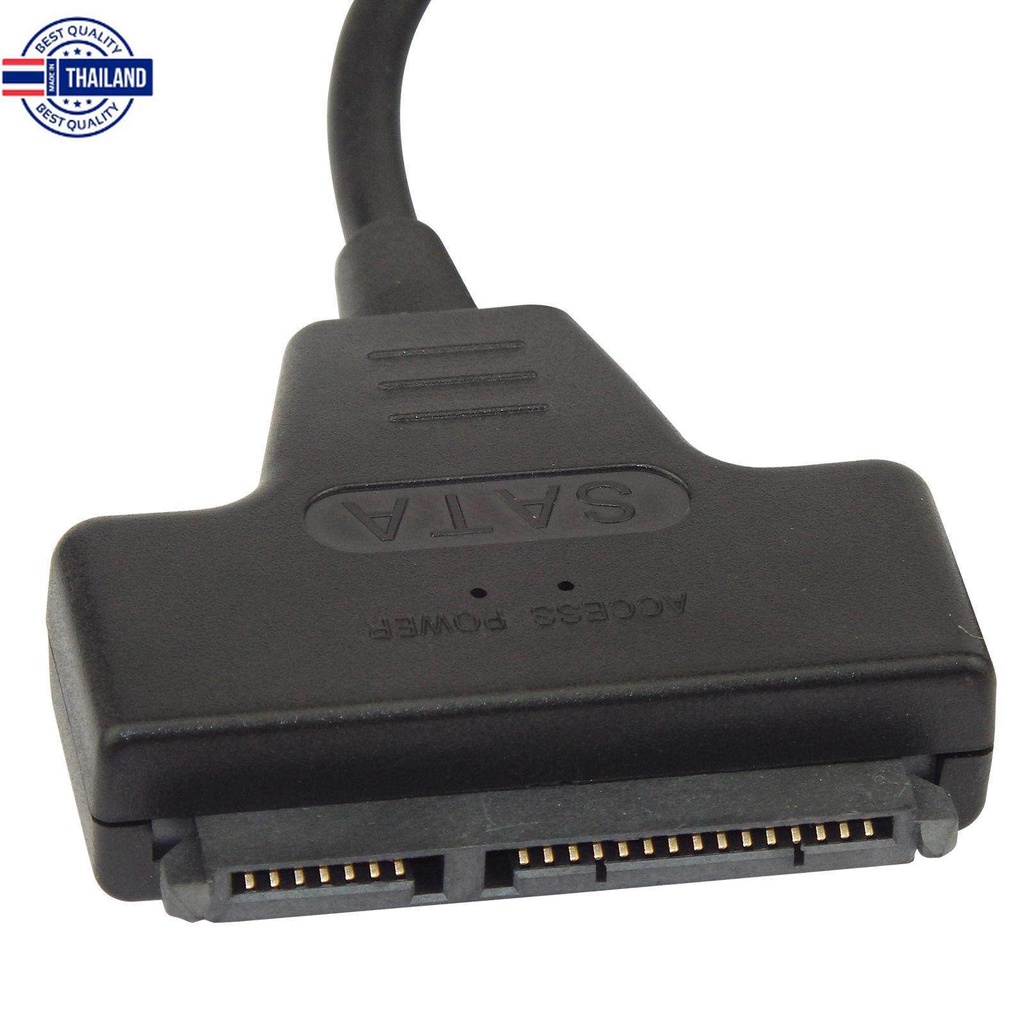 USB 2.0 to SATA 2.5" 15+7 Pin Hard Disk Drive Cable Adapter Connector ...