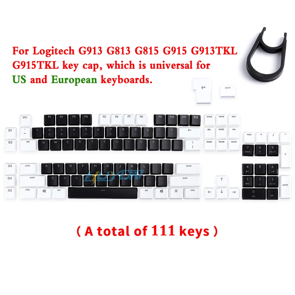 Logitech Logitech G915 913 TKL G815 G813 ปุ่มปุ่มกดโปร่งแสงสองสีแบบ ...