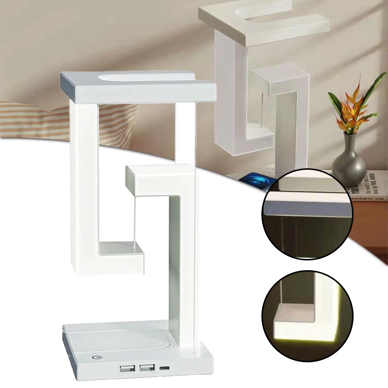 New Suspended Anti Gravity Wireless Charging Desk Lamp LED Lamp Bedside ...