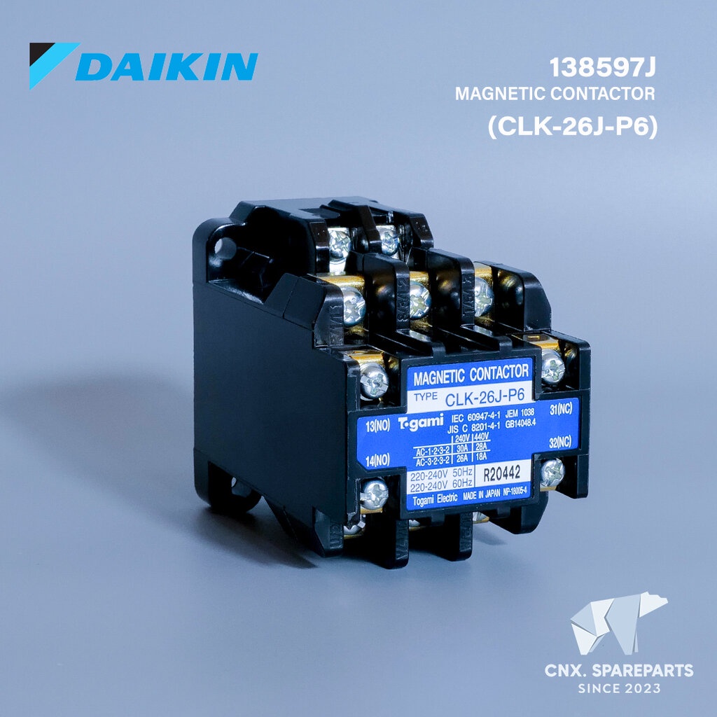 DAIKIN 138597J (ใช้แทน 1385975L) แมกเนติก คอนแทคเตอร์ (Magnetic) CLK ...