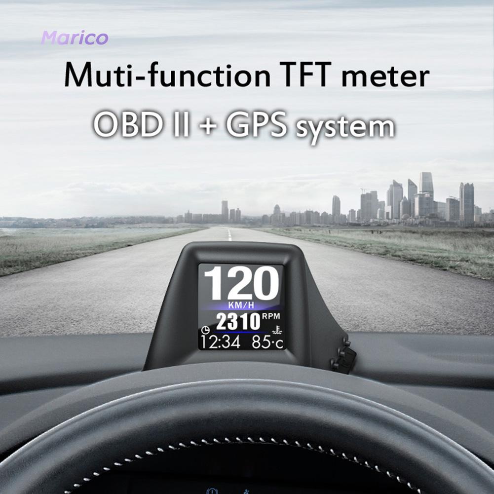 Gps OBD เสาเสาอากาศ ระบบคู่ จอแสดงผล A-pillar สําหรับ OBDII โมเดลรถยนต์ ...