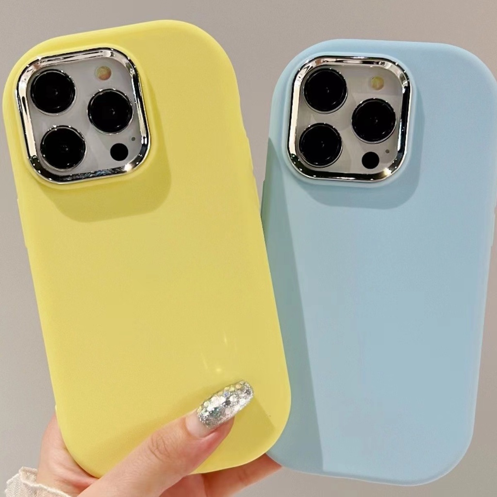 เคส iphone hone 12 13 PRO 14 15 plus 15 PRO MAX เคสโทรศัพท์ปุ่มกรอบโลหะที่ทันสมัยและน่ารักพร้อม ...