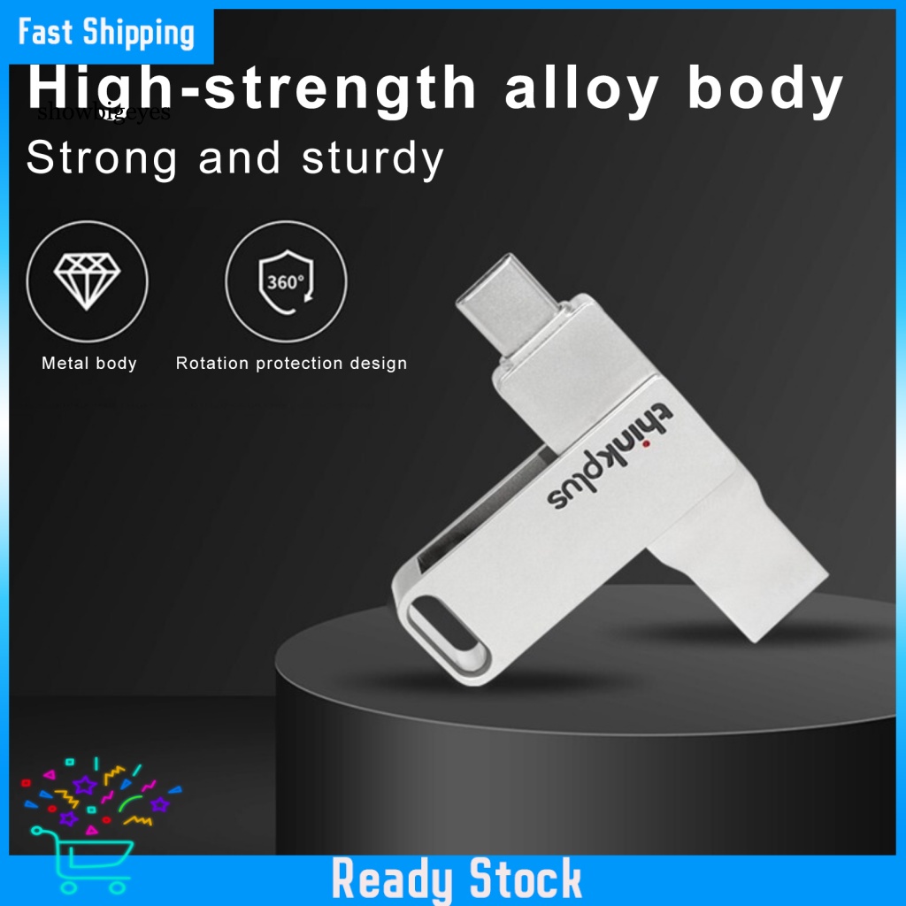 Sges Lenovo ThinkPlus MU90 แฟลชไดรฟ์โลหะ ความเร็วสูง หมุนได้ 32 64 ...