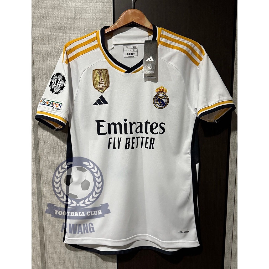 เสื้อฟุตบอล ทีมเรอัล มาดริด 3A เกรดแฟนบอล Home ชุดเหย้า ปี 23/24 ฟลู ...