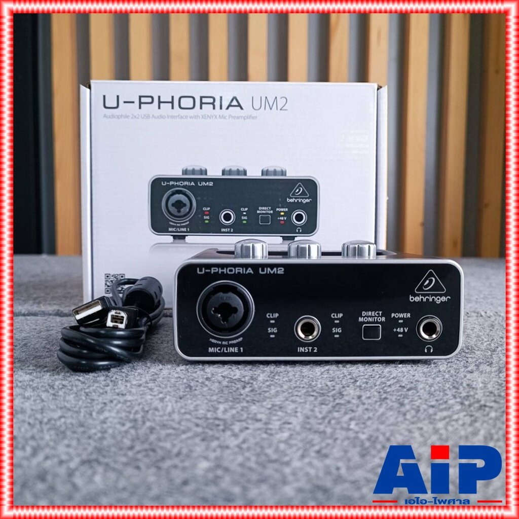 BEHRINGER UM-2 audio interface อินเตอร์เฟส อินพุต2เอาท์พุท ออดิโอ ...