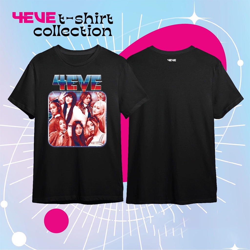 fashion 【ใหม่】[Good Good] 4EVE ภาพสมาชิกผ้าฝ้ายแขนสั้นพิมพ์เสื้อยืด | Shopee Thailand