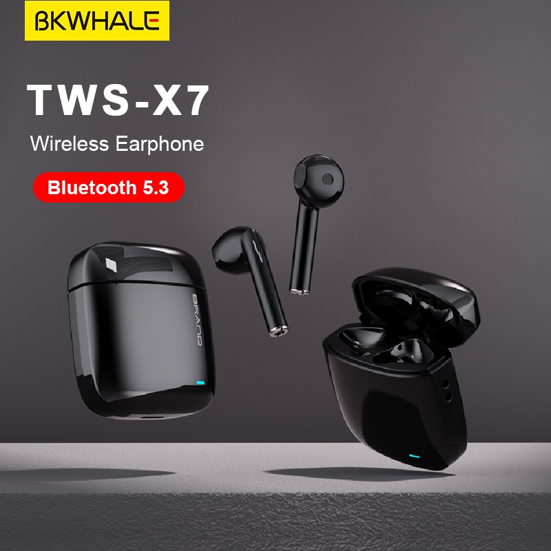Bkwhale X7 TWS หูฟังบลูทูธ 5.3 เสียงสเตอริโอสูง หูฟังไร้สาย หูฟังควบคุม ...