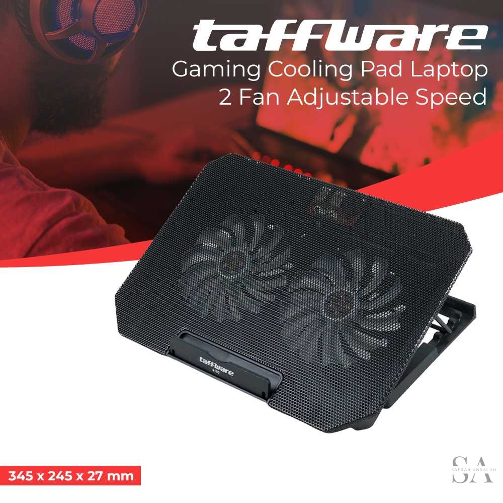 Taffia Laptop Cooling Pad 2 พัดลมปรับความเร็ว - Q100 | Shopee Thailand