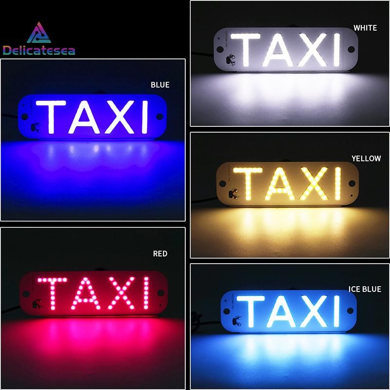 [Delicatesea] Taxi Light Taxi LED Sign Decor โลโก้กระพริบตะขอบนกระจก ...