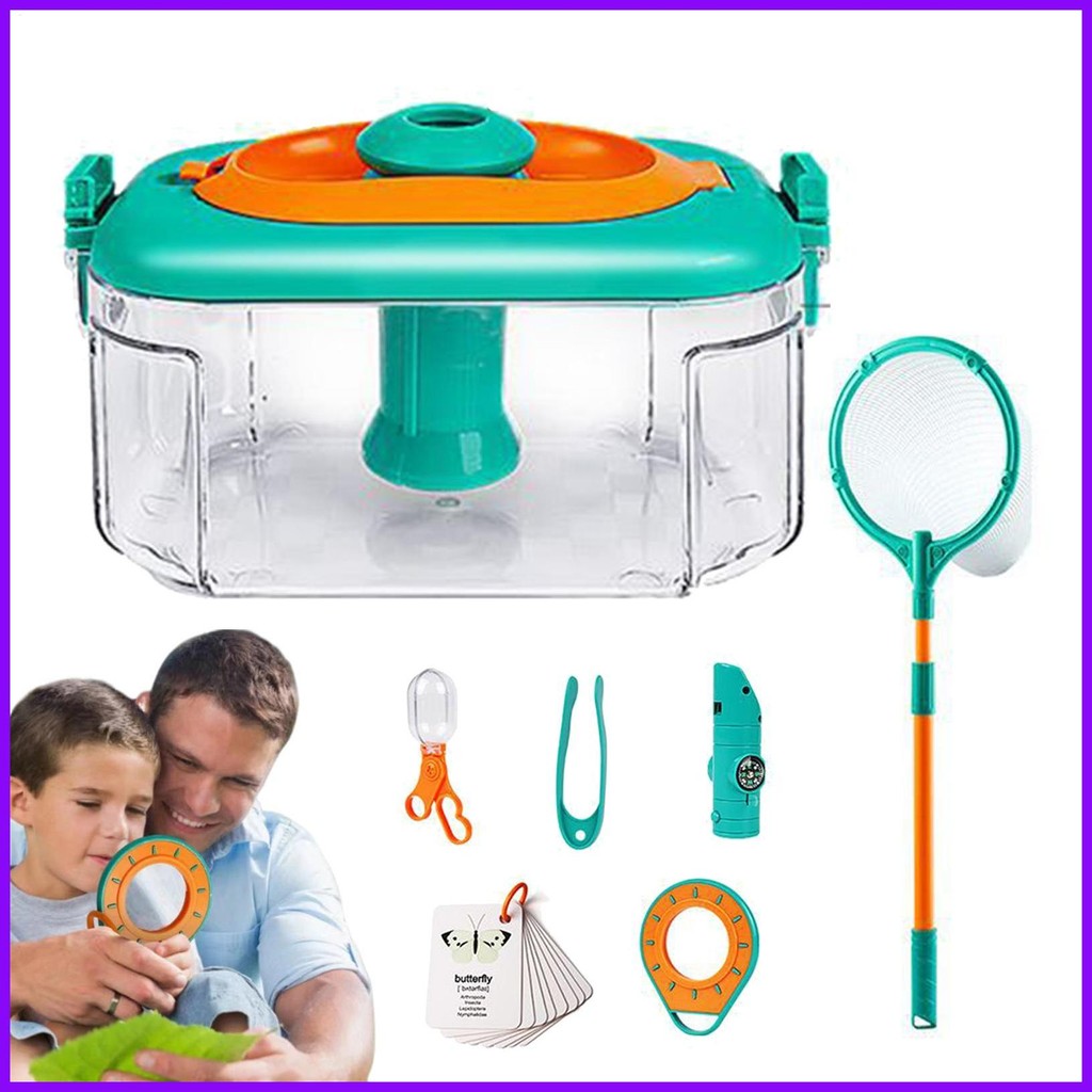 กล่องสังเกต Worm Viewer ของเล่นเด็กแบบพกพาเด็ก Explorer Kit STEM ธรรมชาติของเล่นกลางแจ้งชุด ...