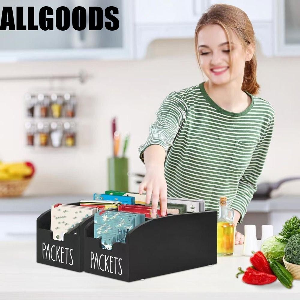 Allgoods ชั้นวางกาแฟ, กล่องเก็บ Format สร้างสรรค์ไม้, ความจุขนาดใหญ่แบบพกพา Multi-function ถัง ...