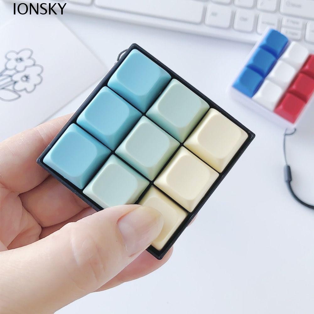 พวงกุญแจคีย์บอร์ด IONSKY, ของเล่นหมวกคีย์บอร์ดสี่เหลี่ยม 9 ปุ่ม ...