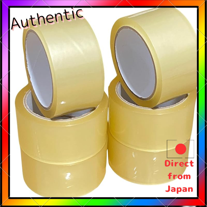 Rpj เทปบรรจุ OPP แบบเงียบ - 6 ม้วน, 48 มม. x 60 ม. ความหนา 45μ โปร่งใส ...