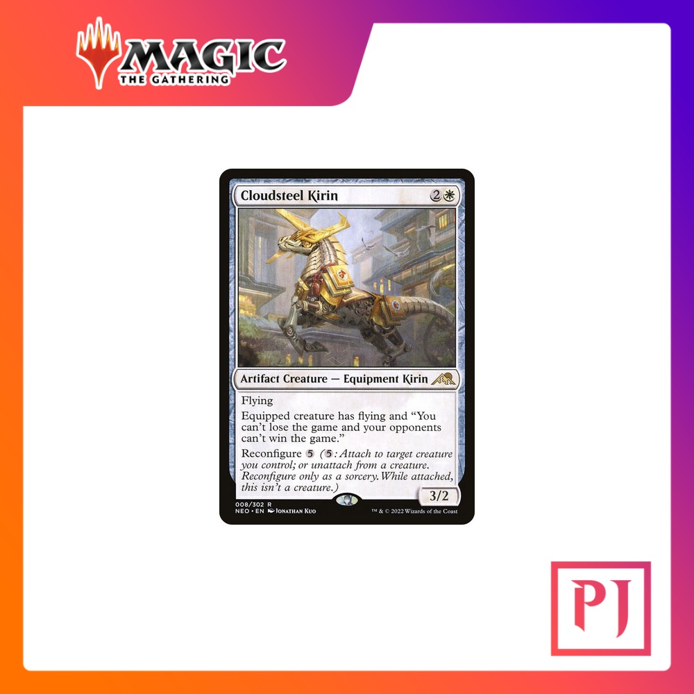 [MTG] Cloudsteel Kirin [NEO] [WHITE] [RARE] [NORMAL] [ENG] (การ์ดเมจิค ...