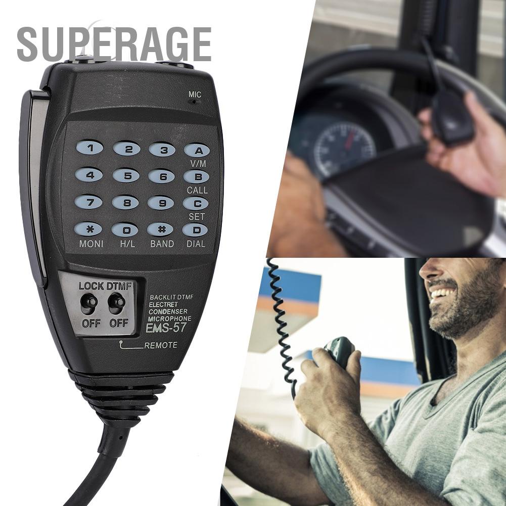 Superage EMS‑57 DTMF 8Pin ไมโครโฟนมือสำหรับ Alinco DR‑135 DR‑635 DR‑435 DR‑235 MIC พร้อม ...
