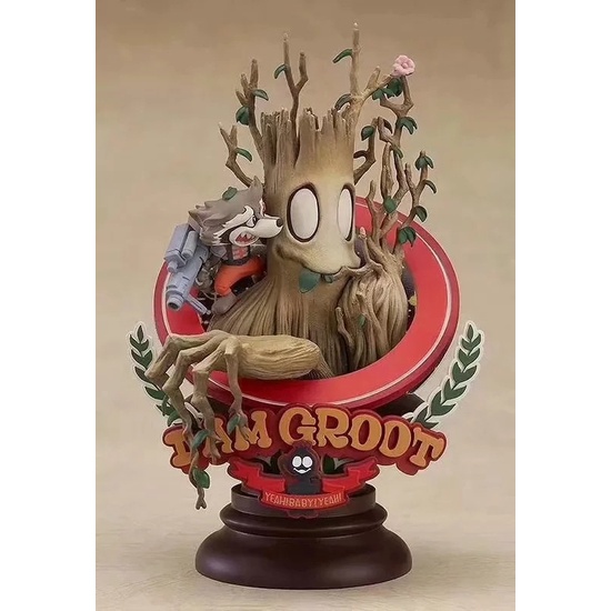 BFT Cute Marvel Guardians Of The Galaxy Avengers Rocket Raccoon & Tree ...