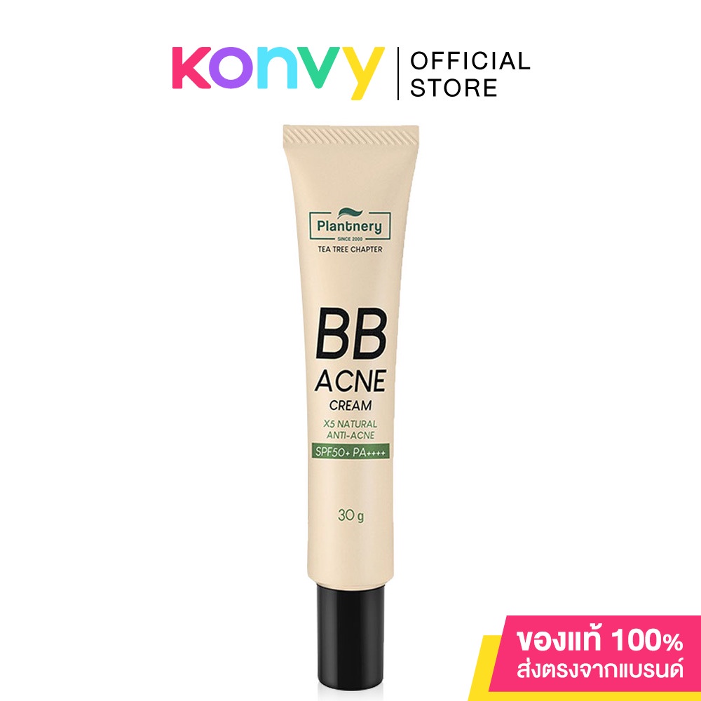 Plantnery Tea Tree BB Acne Sunscreen SPF50+ PA++++ 30g แพลนท์เนอรี่ กัน ...