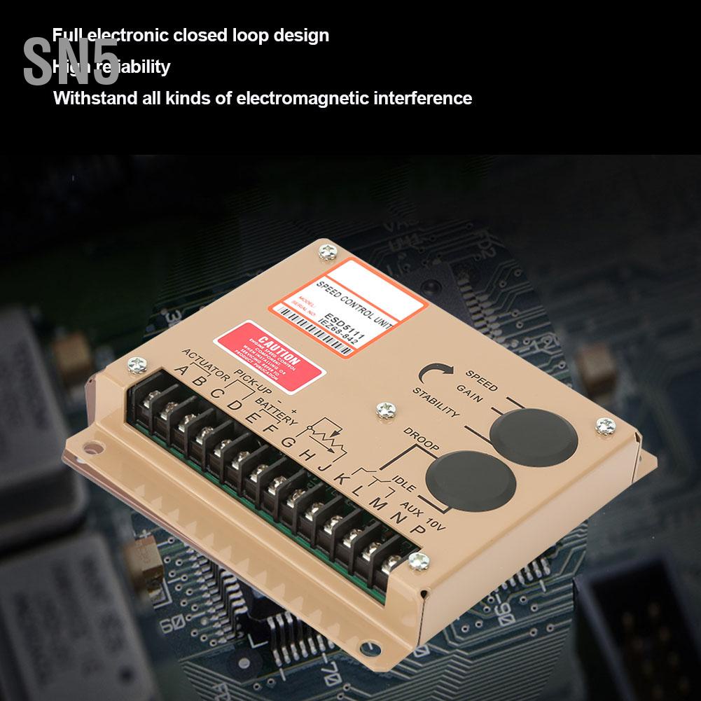 SN5 ESD5111 เครื่องกำเนิดไฟฟ้าอิเล็กทรอนิกส์เครื่องยนต์ควบคุมความเร็วปรับมอเตอร์ความเร็ว ...